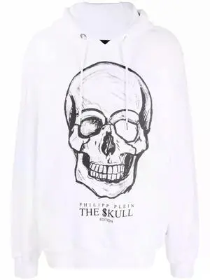 Philipp Plein The Skull Print Hoodie - White