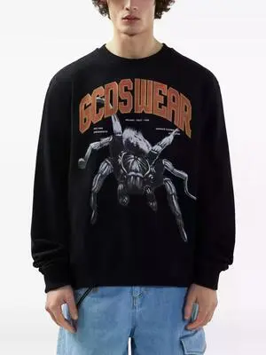 Gcds Sweatshirt With Logo Print - Black