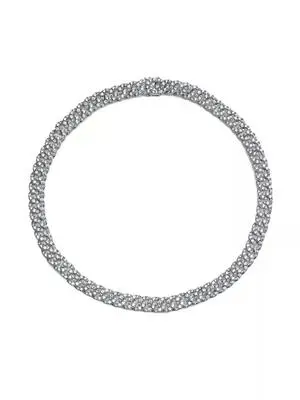 JEWELS AFICIONADO 18kt White Gold Diamond Necklace - Silver