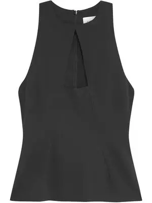 16Arlington Crepe Cut-out Top