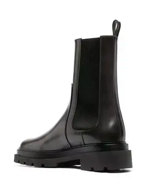 Santoni Patent-finish Chelsea Boots - Grey