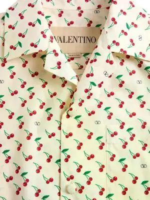Valentino Garavani Cherryfic-print Bowling Shirt