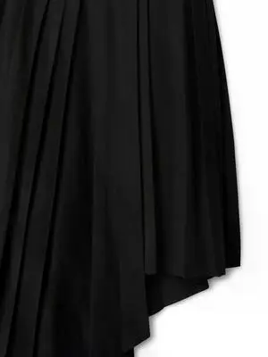 Off-White Tech Drill Pleated Asymmetric Skirt