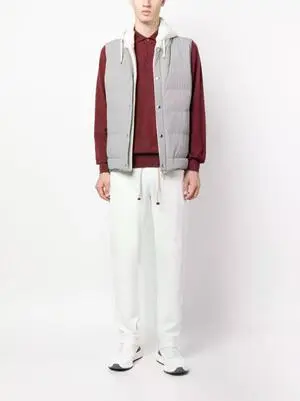 Brunello Cucinelli Tapered Cotton Drawstring Trousers