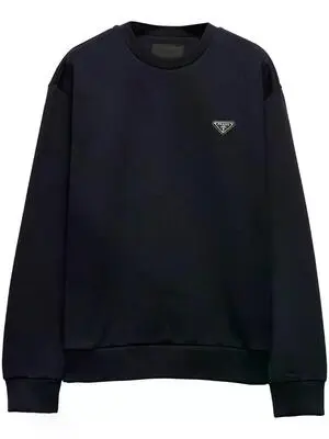 Prada Triangle-logo Sweatshirt - Blue