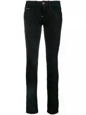 Philipp Plein Contrast Stitching Jeans For Women