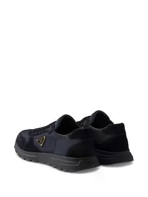 Prada Prax 2.0 Re-nylon Suede-panelled Sneakers - Blue