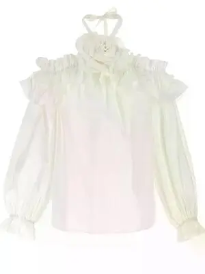 Carolina Herrera Frill Blouses