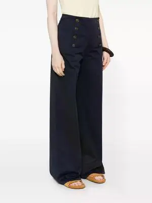 Etro Pegaso Buttons Trousers - Blue