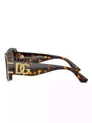 Dolce & Gabbana Geometric-frame Sunglasses - Green