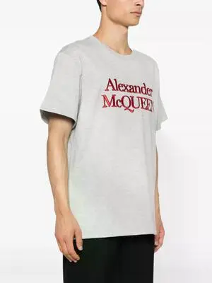 Alexander McQueen Logo-embroidered T-shirt