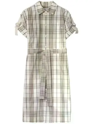 Burberry Checked Shirt Dress