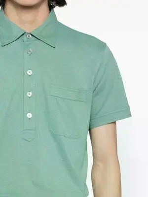 TOM FORD Short-sleeved Polo Shirt - Green