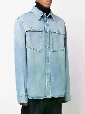 Balmain Faded Denim Shirt-jacket