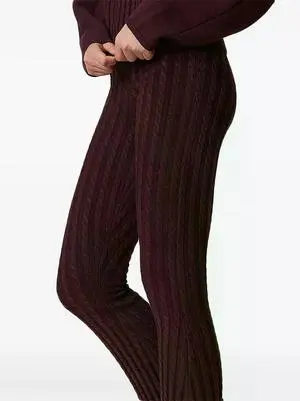 TWINSET Cable Knit Flared Trousers