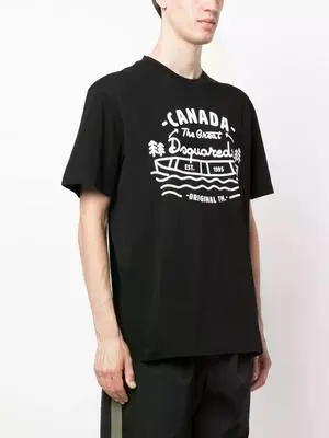 Dsquared2 Logo-print Cotton T-shirt - Black