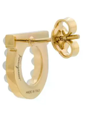 FERRAGAMO Embellished Gancio Earrings