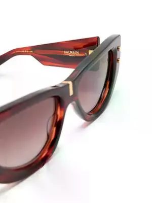 Balmain B-muse Geometric-frame Sunglasses - Red