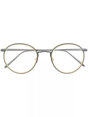 Linda Farrow Comer Round-frame Glasses - Silver