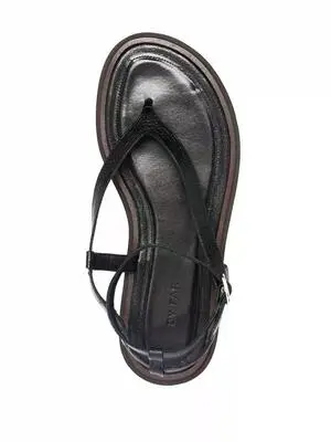 By Far Cece Wraparound Sandals - Black