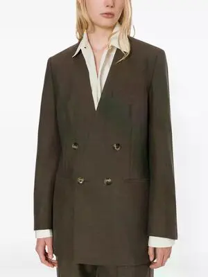 Philosophy Di Lorenzo Serafini Lapel-less Double-breasted Blazer