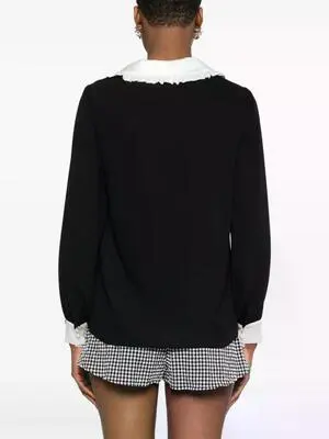 NISSA Contrasting-trim Shirt