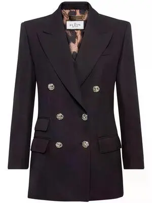 Philipp Plein Double-breasted Wool Blazer