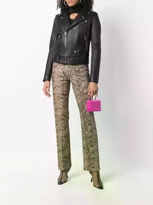 Philipp Plein Leather Biker Jacket