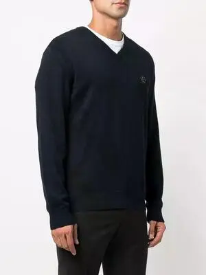 Philipp Plein Logo-patch V-neck Jumper