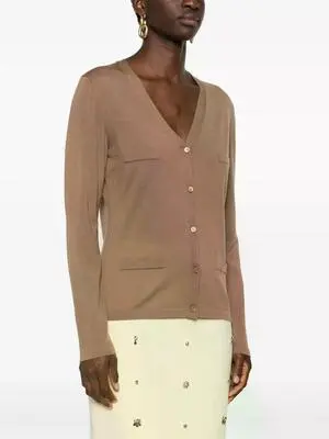 Max Mara Kenya Virgin Wool Cardigan - Brown
