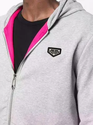 Philipp Plein Logo-patch Zip-up Hoodie