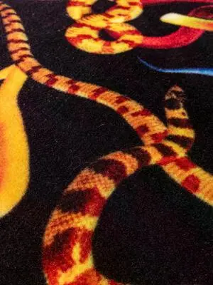 SELETTI Snake-print Rectangular Mat