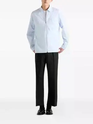 Prada Cotton Zip-up Shirt