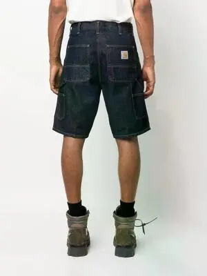Carhartt Work In Progress Logo-patch Denim Cargo Shorts