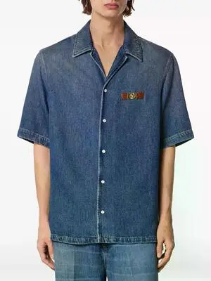 Versace Medusa Biggie Denim Shirt