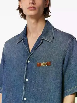 Versace Medusa Biggie Denim Shirt