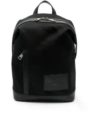 Moncler Alanah Logo-patch Backpack - Black