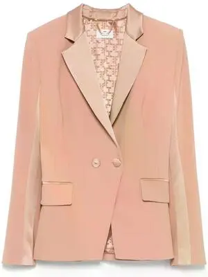 Elisabetta Franchi Crepe Blazer - Neutrals