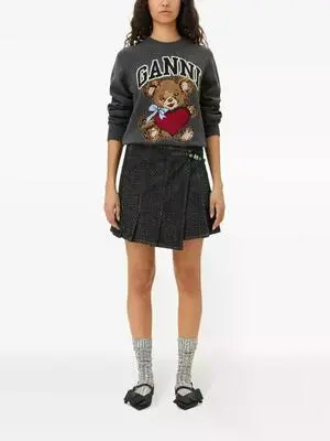GANNI Embroidered Logo Jumper