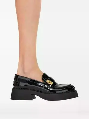 FERRAGAMO Leather Loafers With Hug Buckle Detail