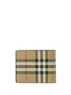 Burberry Vintage Check Leather Bifold Wallet