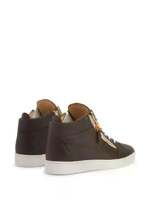 GIUSEPPE ZANOTTI Kriss Mid-top Sneakers - Brown