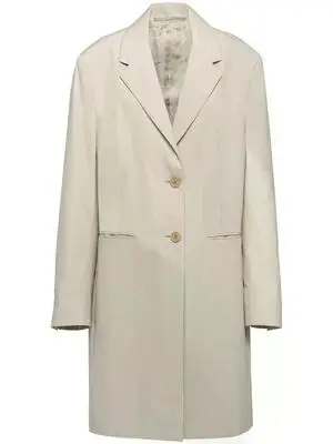 Prada Single-breasted Cotton Coat