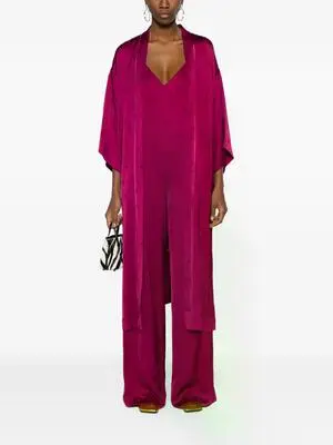 FORTE_FORTE Star-jacquard Satin Coat