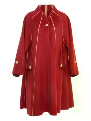 YANGKEHAN Button-front Coat With Ribbed Detailing