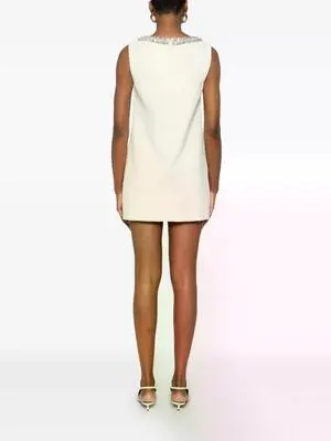 SELF-PORTRAIT Crepe Bow-detail Mini Dress