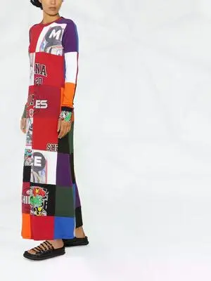 Colville Upcycled Patchwork Long Dress