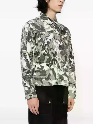 WHO DECIDES WAR Camo Trucker Jacket