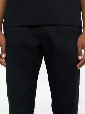WHITE SAND Tapered Trousers With Belted Waist - Blue