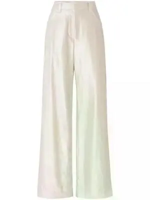 Brunello Cucinelli Shimmer-finish Wide-leg Trousers
